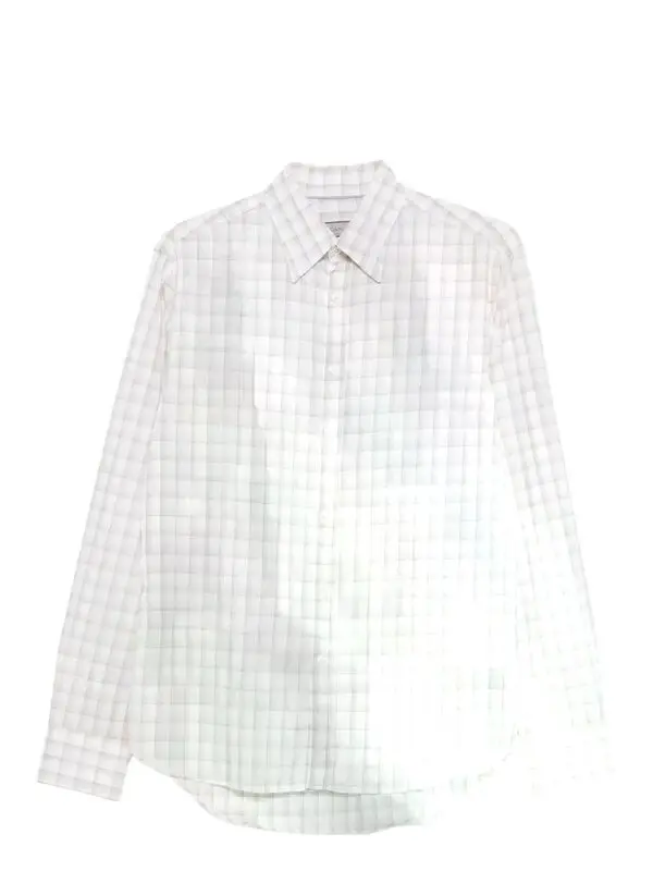 Canali Checked Shirt - White