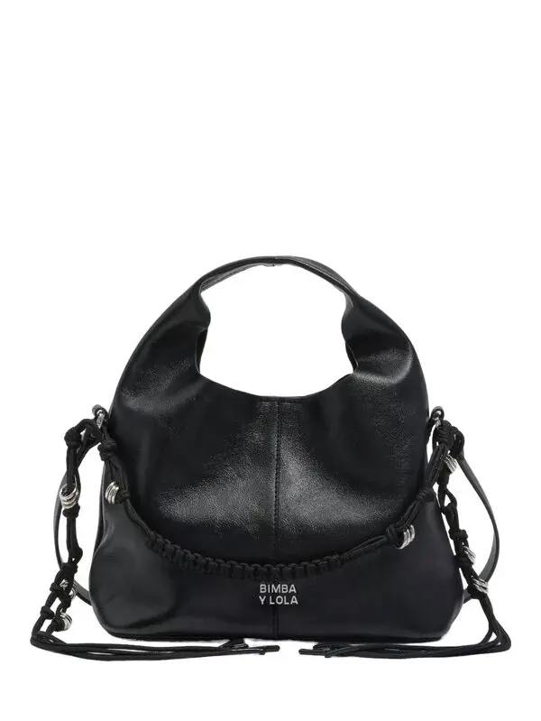 Bimba Y Lola Leather Tote Bag - Black
