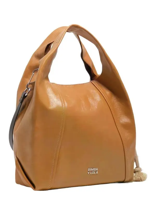 Bimba Y Lola Logo-plaque Tote Bag - Brown