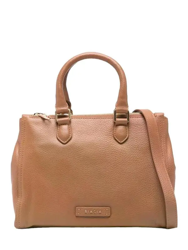 BIASIA Leather Tote Bag - Brown