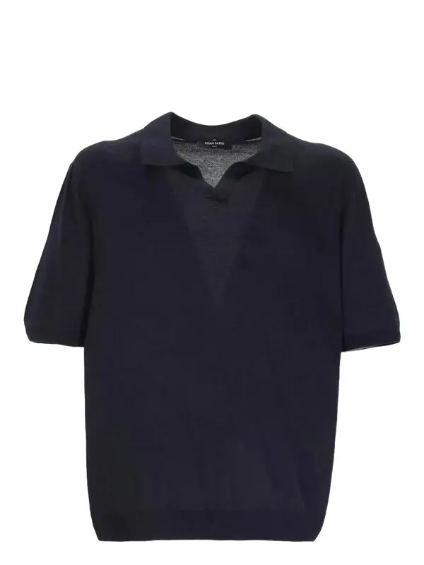 GRAN SASSO Polo-collar T-shirt - Blue