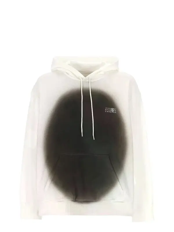 MAISON MARGIELA Logo-detail Hoodie - White