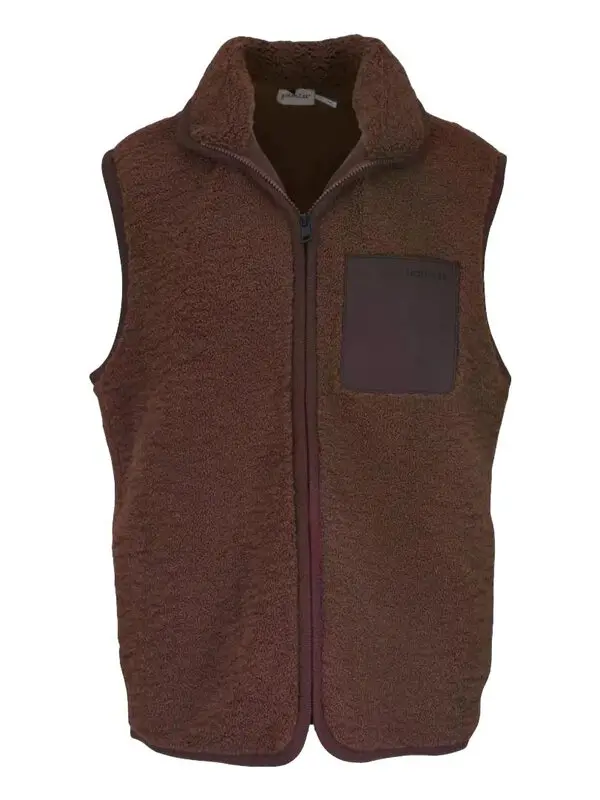 Moncler Zip-up Gilet - Brown