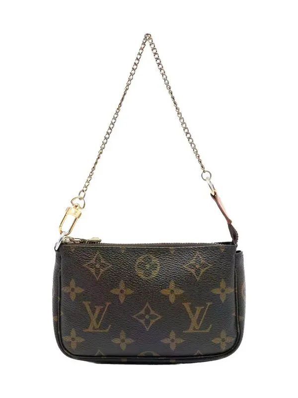 LOUIS VUITTON 2008 Monogram Mini Pochette Accessoires Handbag - Brown