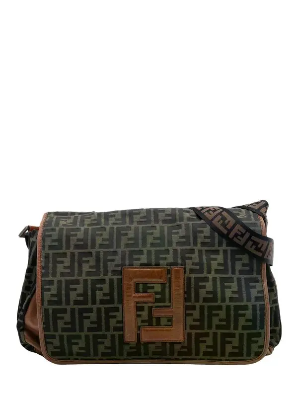 Fendi Zucca Canvas Ff Messenger Bag - Brown