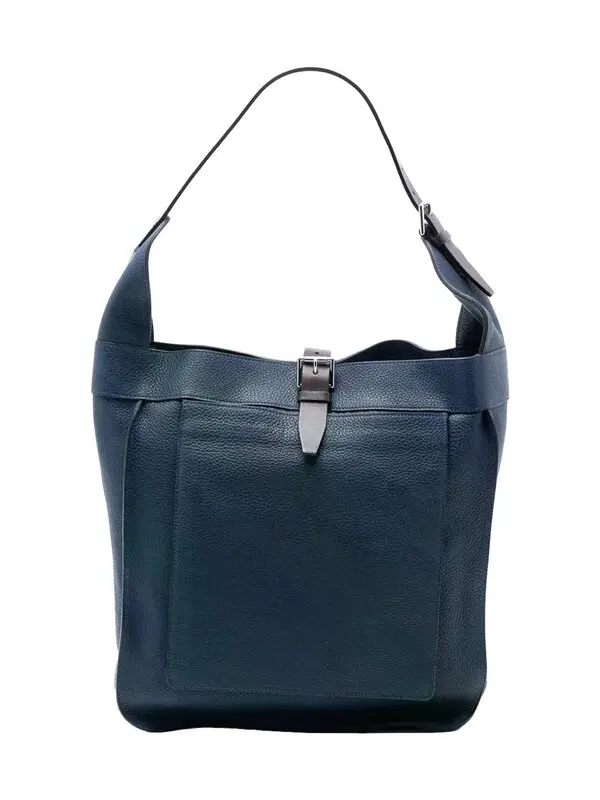 Hermès 2010 Clemence Marwari Pm Shoulder Bag - Blue