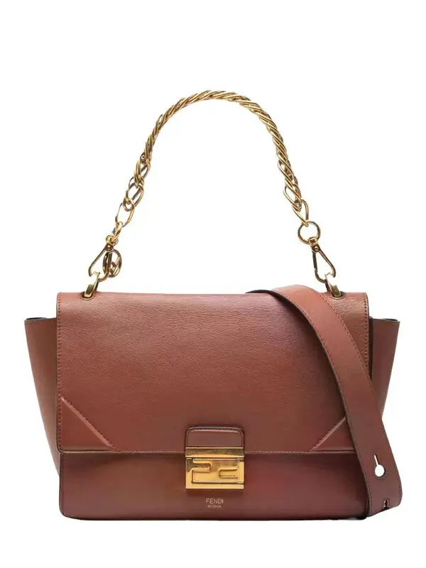Fendi Kan U Satchel Calfskin - Brown