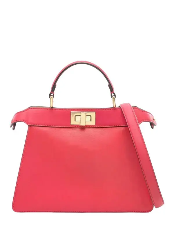 Fendi Small Leather Peekaboo Iseeu Satchel - Pink