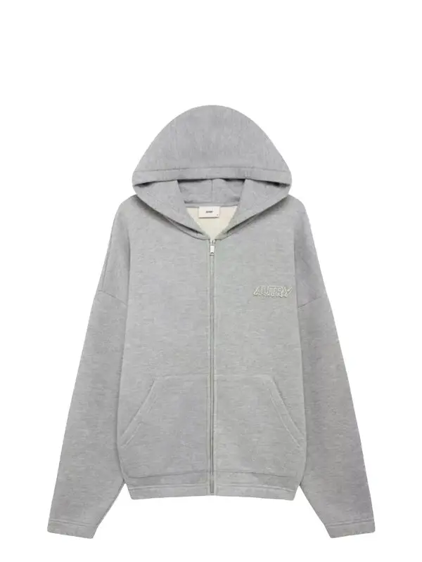 AUTRY Logo-detail Hoodie - Grey