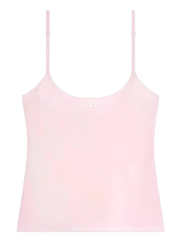 COURREGES Logo Tank Top - Pink