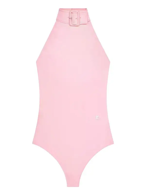 COURREGES Buckle Tech Crepe Bodie - Pink