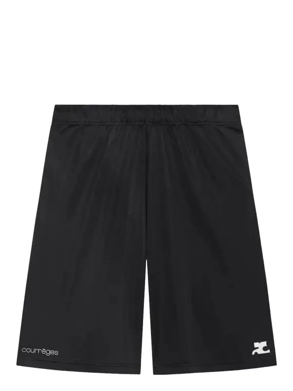 COURREGES Logo-detail Shorts - Black