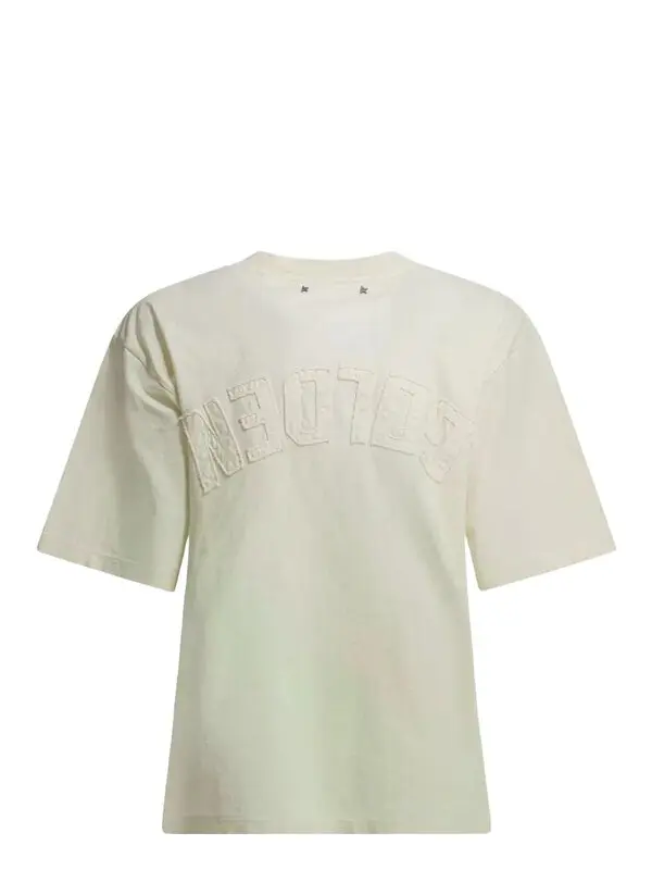 GOLDEN GOOSE Appliqué-detail T-shirt - Neutrals