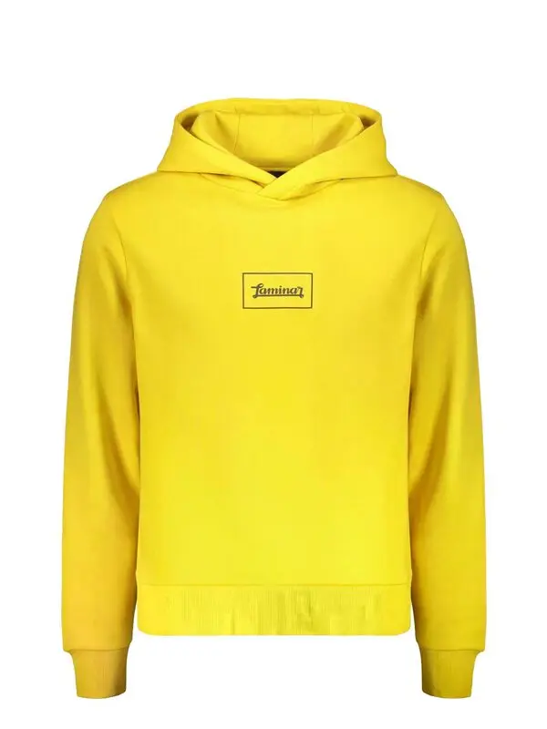 Herno Logo-print Hoodie - Yellow