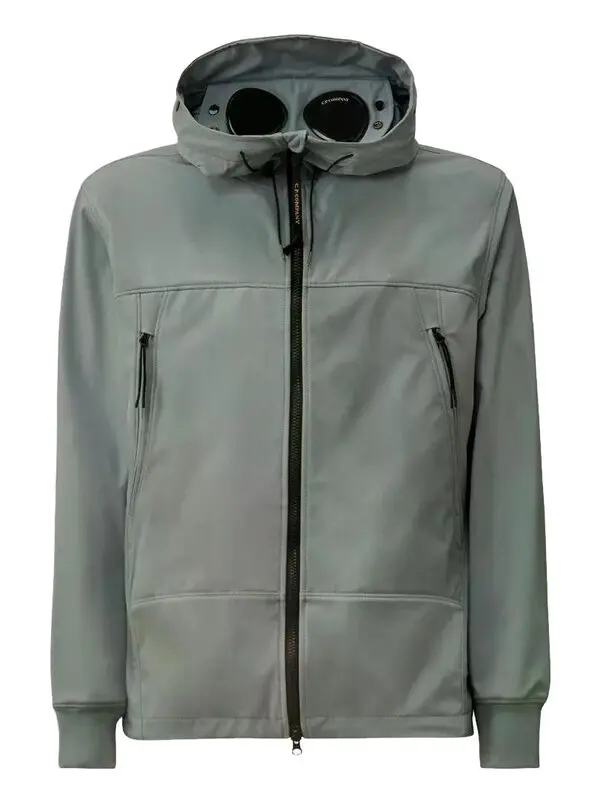 C.P. COMPANY Hooded Zip-up Jacket - Green