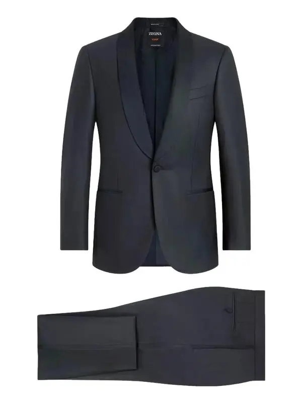 Zegna Centoventimila Shawl-lapel Suit - Blue