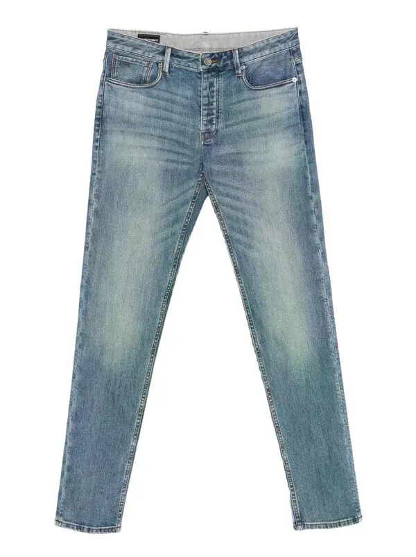Emporio Armani Logo-plaque Jeans - Blue