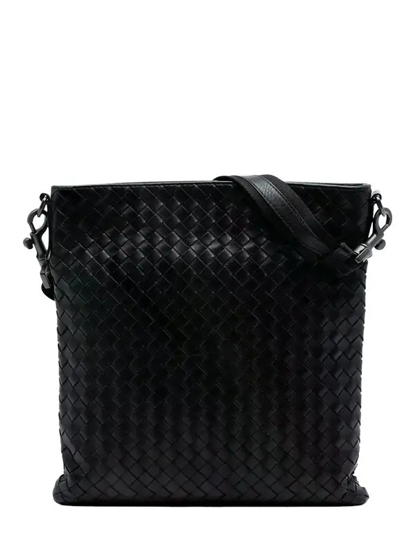 Bottega Veneta Nappa Intrecciato Vn Crossbody Bag - Black