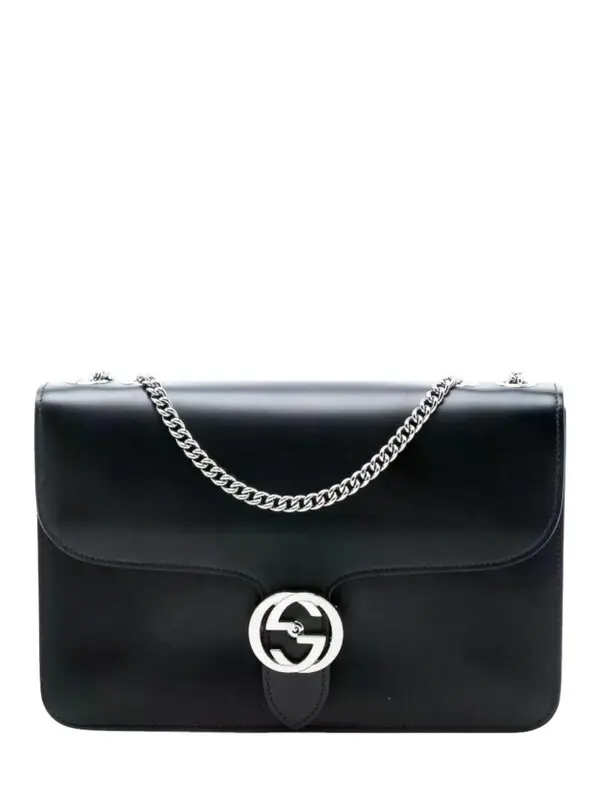 Gucci Medium Interlocking G Crossbody Bag - Black