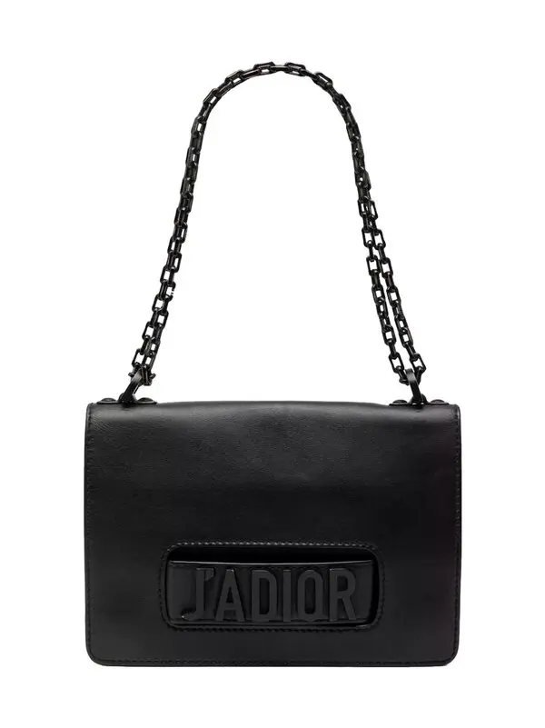 Dior Ultra Matte Calfskin Jadior Chain Flap Bag - Black