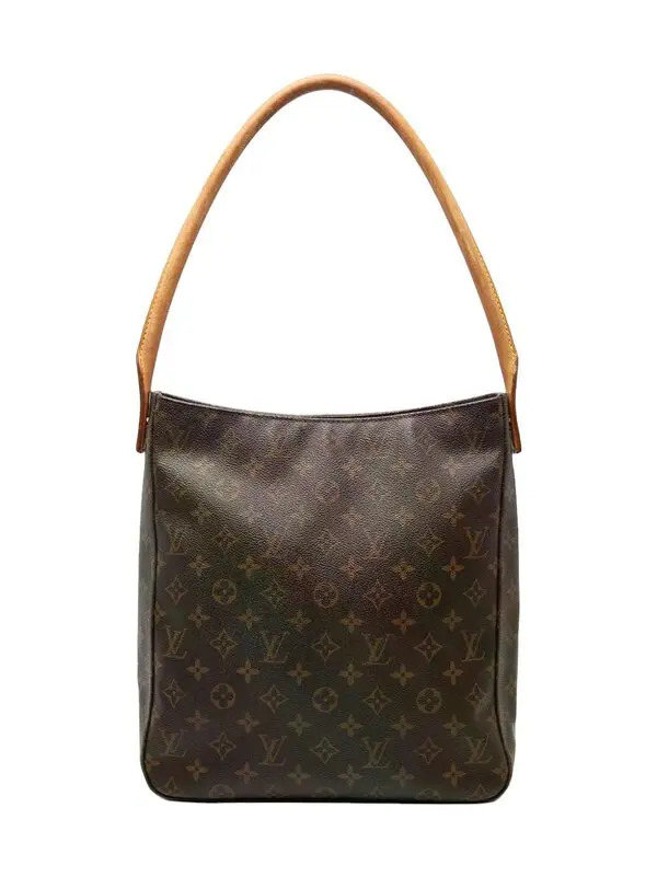 LOUIS VUITTON 2001 Monogram Looping Gm Shoulder Bag - Brown