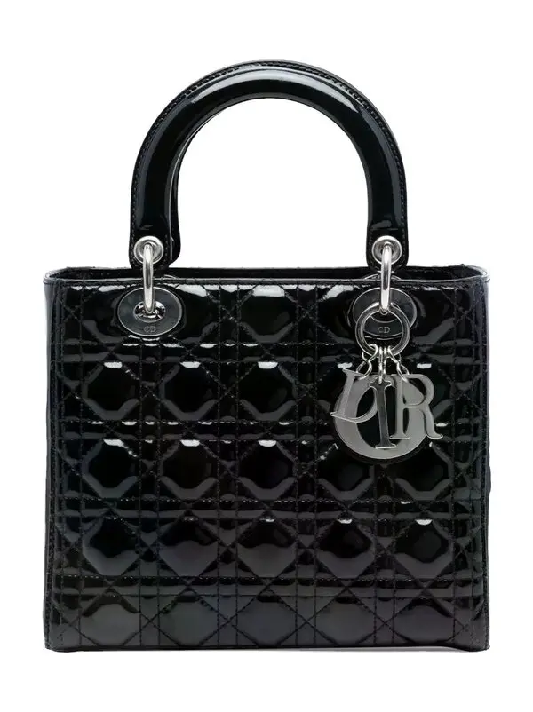 Dior 2011 Medium Cannage Lady Satchel - Black