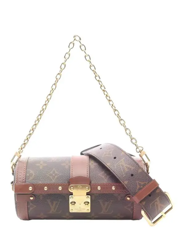 LOUIS VUITTON 2000-2020 Monogram Papillon Trunk Satchel - Brown