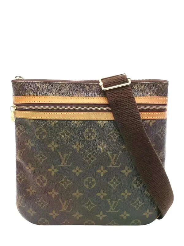 LOUIS VUITTON 2005 Monogram Bosphore Pochette - Brown