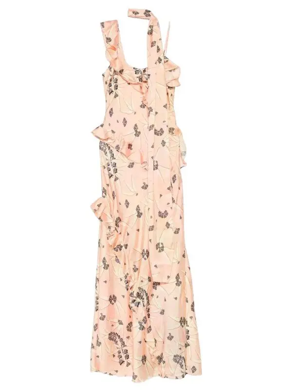 SIEDRES Floral Maxi Dress - Orange