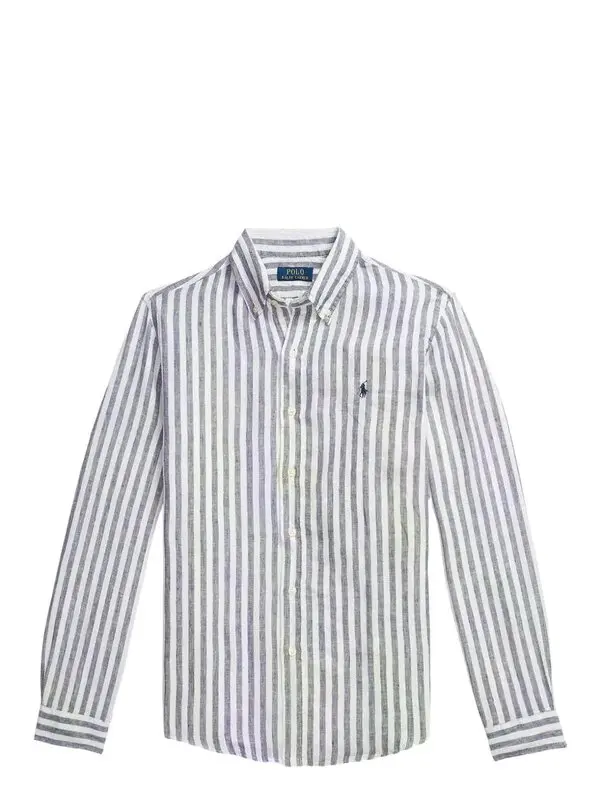 Polo Ralph Lauren Striped Long-sleeve Shirt - White