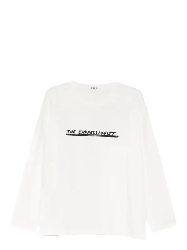 BODE Long-sleeve T-shirt - White