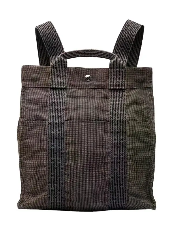 Hermès Herline Mm Canvas Backpack 1990-2010 - Grey