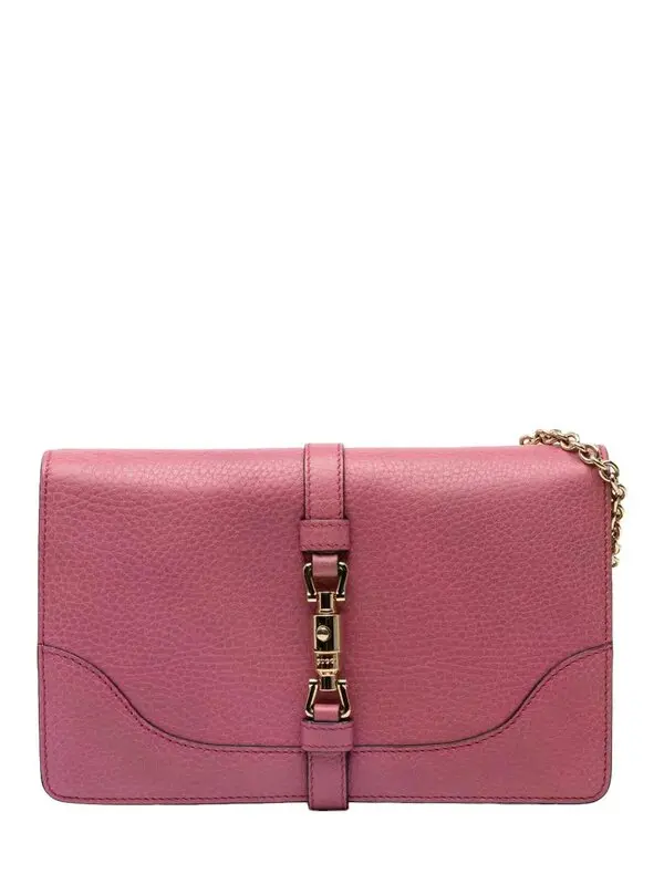 Gucci Pebbled Calfskin Broadway Evening Bag - Pink