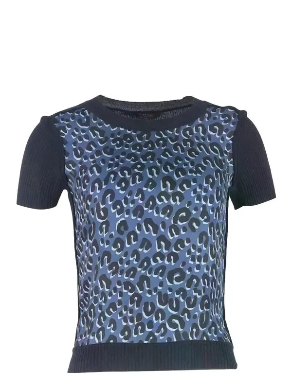 LOUIS VUITTON Printed Wool T-shirt - Blue
