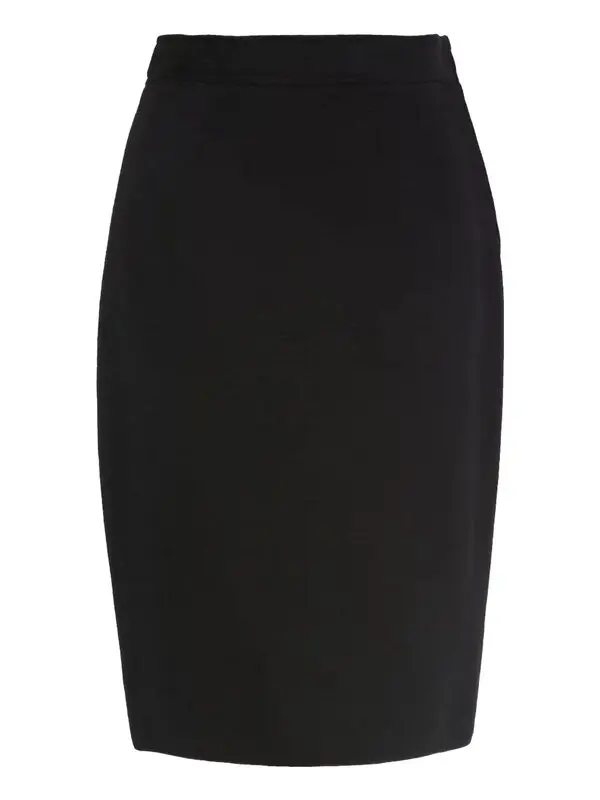 Versace Wool-blend Pencil Skirt - Black