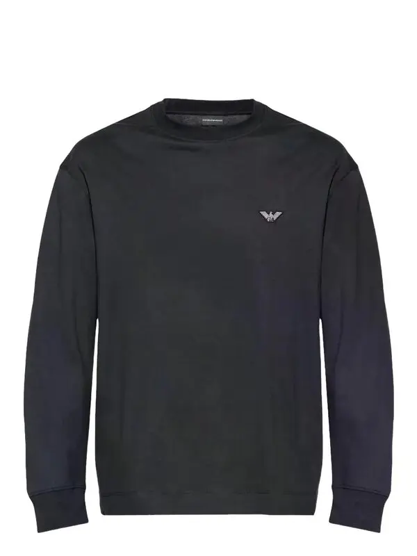 Emporio Armani Long-sleeves T-shirt - Black