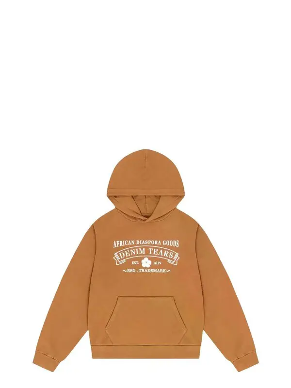 DENIM TEARS Hooded Sweatshirt - Brown