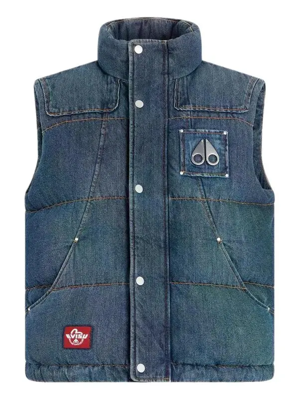 Moose Knuckles X Evisu Padded Gilet - Blue