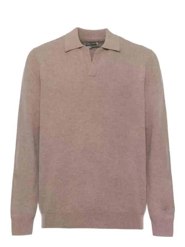 MC2 SAINT BARTH Long-sleeved Polo Shirt - Neutrals