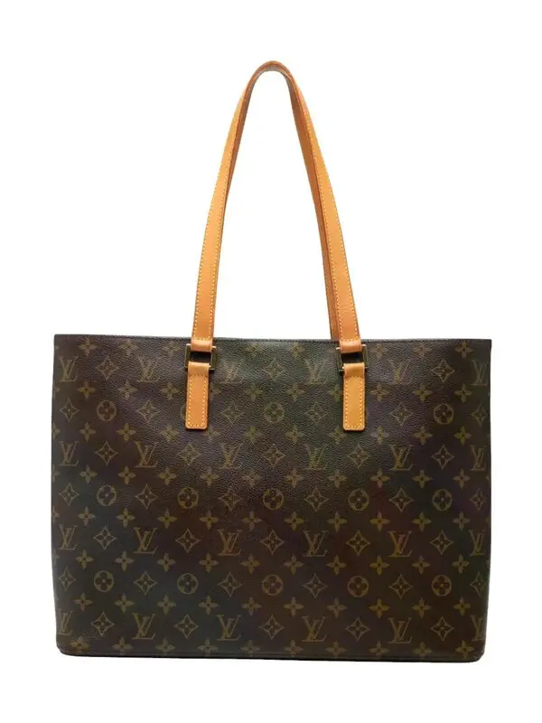 LOUIS VUITTON 2001 Monogram Luco Tote Bag - Brown