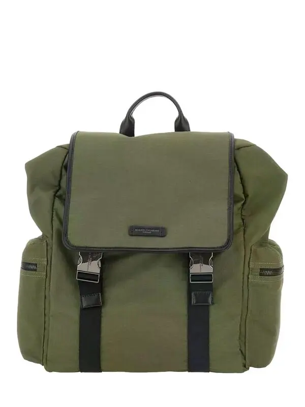 GIANNI CHIARINI Oslo Flap Zip Backpack - Green