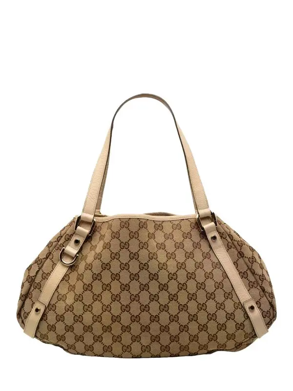 Gucci Gg Canvas Abbey D Ring Tote Bag - Brown