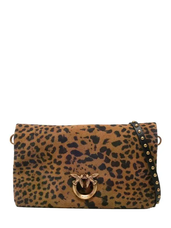 Pinko Love One Slouchy Clutch - Brown