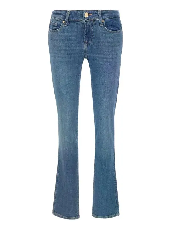7 For All Mankind Five-pocket Low Rise Jeans - Blue