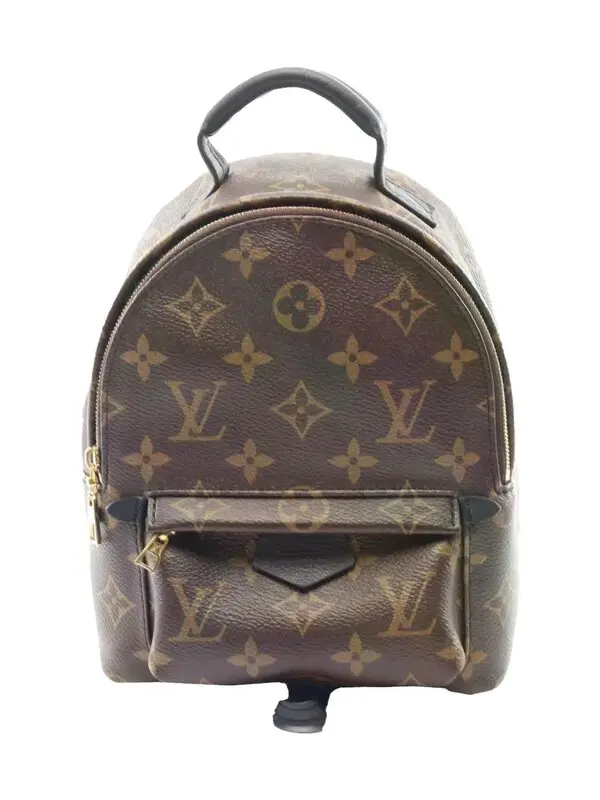 LOUIS VUITTON 2010-2026 Monogram Mini Palm Springs Backpack - Brown