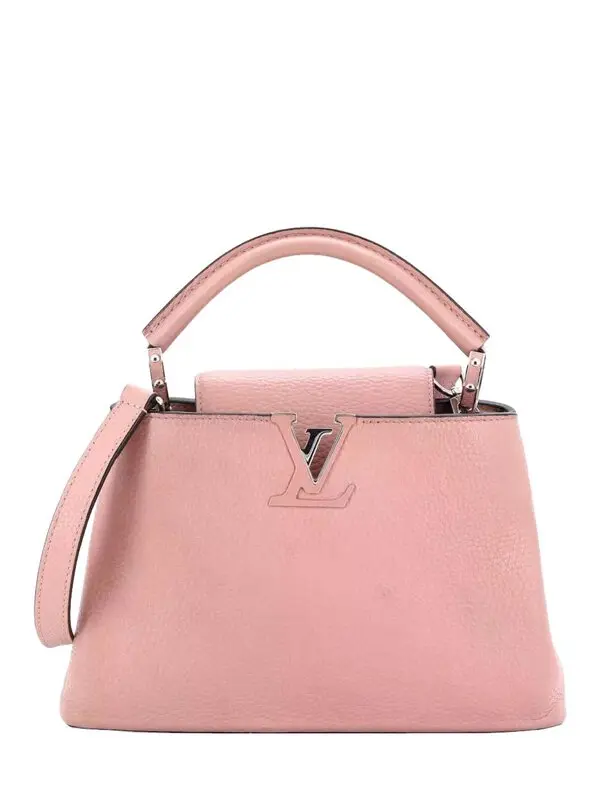 LOUIS VUITTON Capucines Bb Satchel Leather - Pink