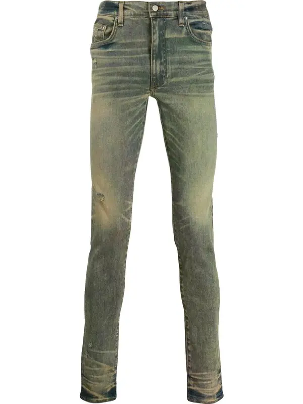 Amiri Stack Skinny Jeans - Blue