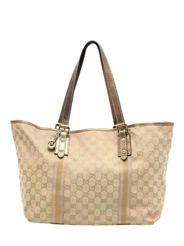 Gucci Gg Canvas Jolicoeur Tote Bag - Brown