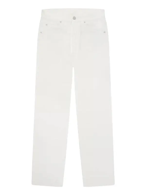FORTELA Five-pocket Cotton Trousers - White