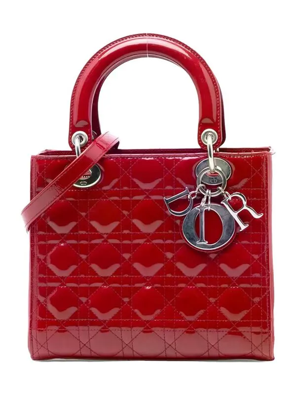 Dior 2012 Medium Lady Satchel - Red